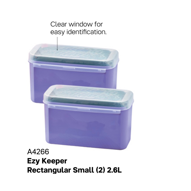 Tupperware Ezy Rect Keeper 2.6L 1pcs | Shopee Malaysia