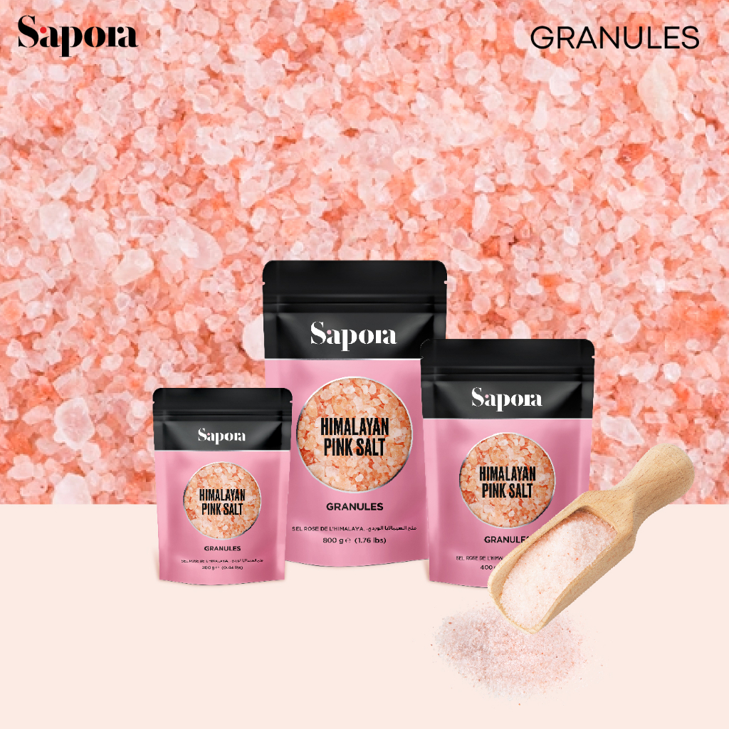 [🇦🇪Dubai Imported] Himalayan Pink Salt Granules [Sapora][(200g/400g ...