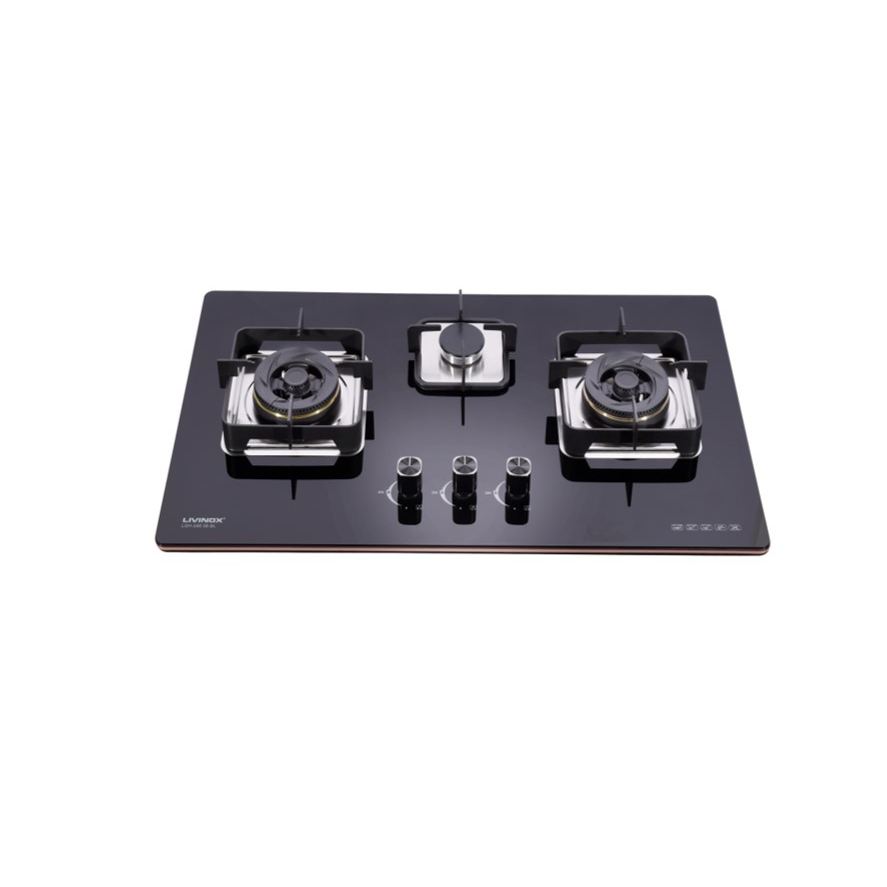 LIVINOX LGH-688 3B-BL (Flexi Hob) Built-in Gas Hob 5.5kW Power Burner ...