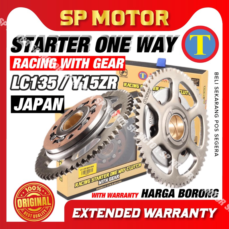 LC135 4S/ LC135 5S/ Y15ZR TOBAKI RACING STARTER CLUTCH COMP FULL SET ( STARTER ONE WAY) Y15 ...