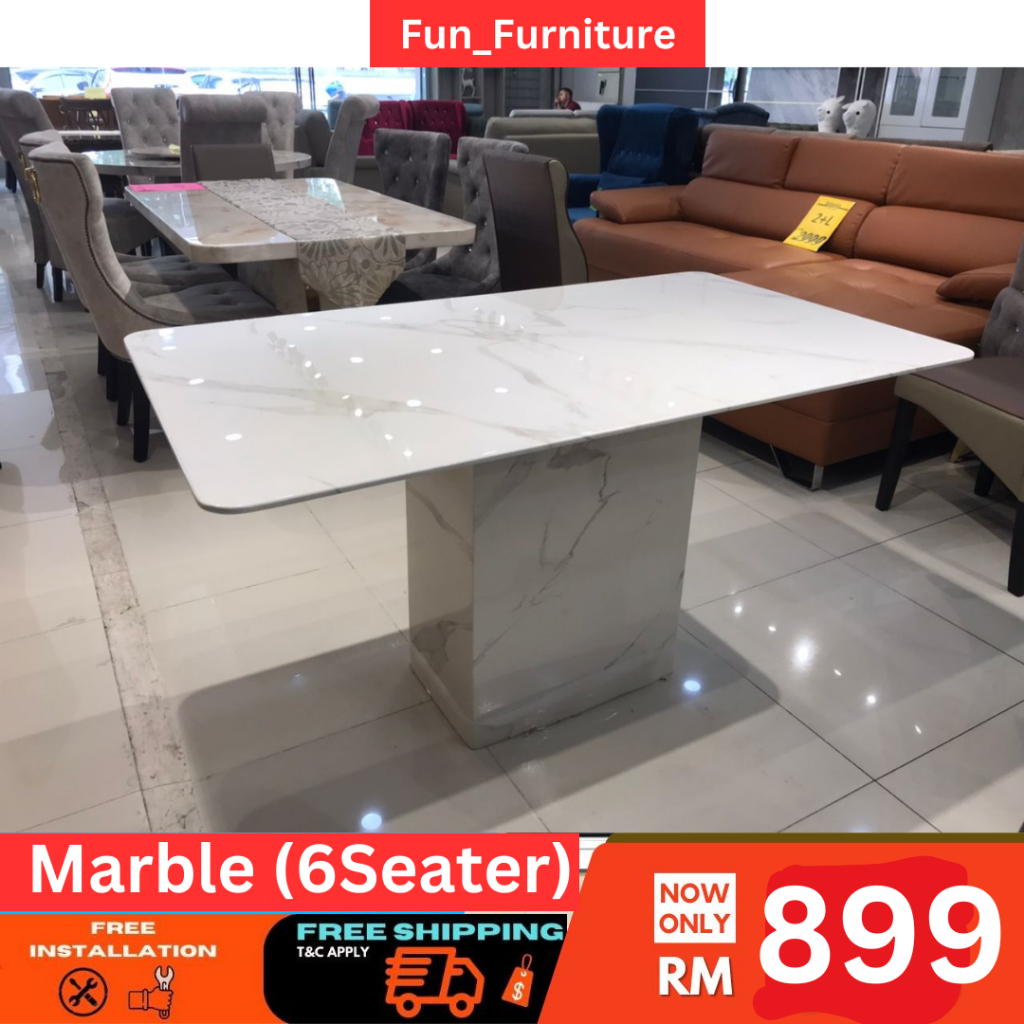 Marble Dining Table/Meja Marble/Meja Makan Marble /Meja Makan /Marble ...