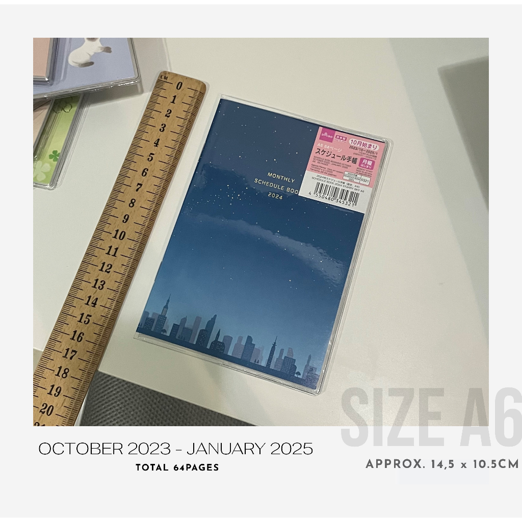 DAISO Planner / Monthly Schedule Book 2024 2023 / Size A5, B6, A6 / Work & Student | Shopee Malaysia