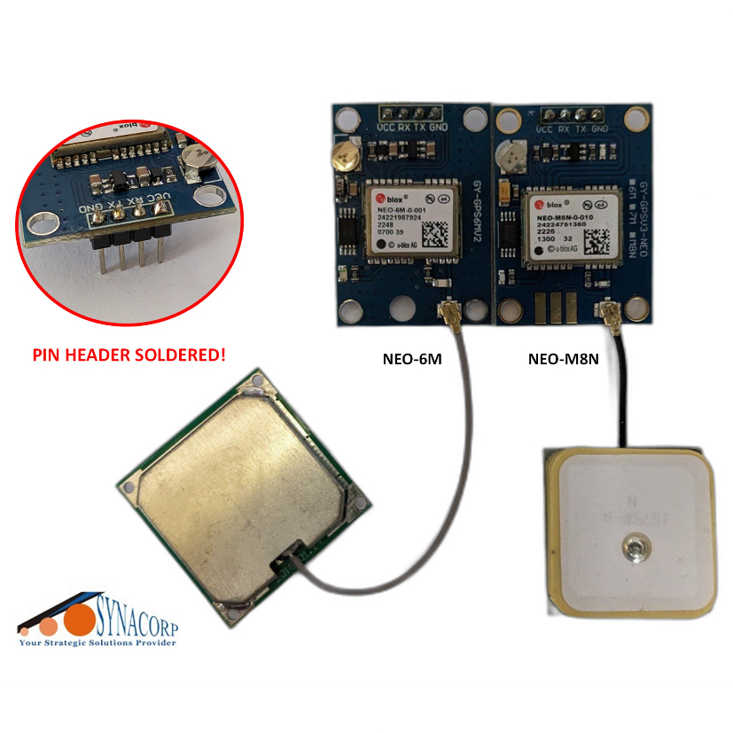 SOLDERED & TESTED! Arduino GY-NEO-6M NEO-M8N ATGM336H GPS Module c/w ...