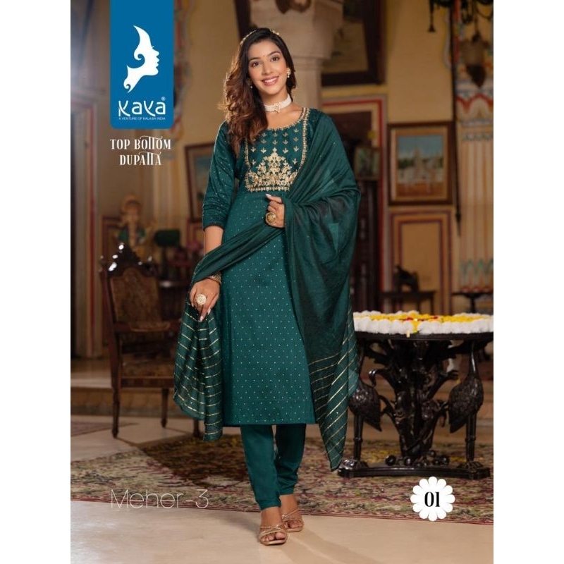 Indian Designer Readymade Full Set/Traditional Wear/Fancy and Embroided ...