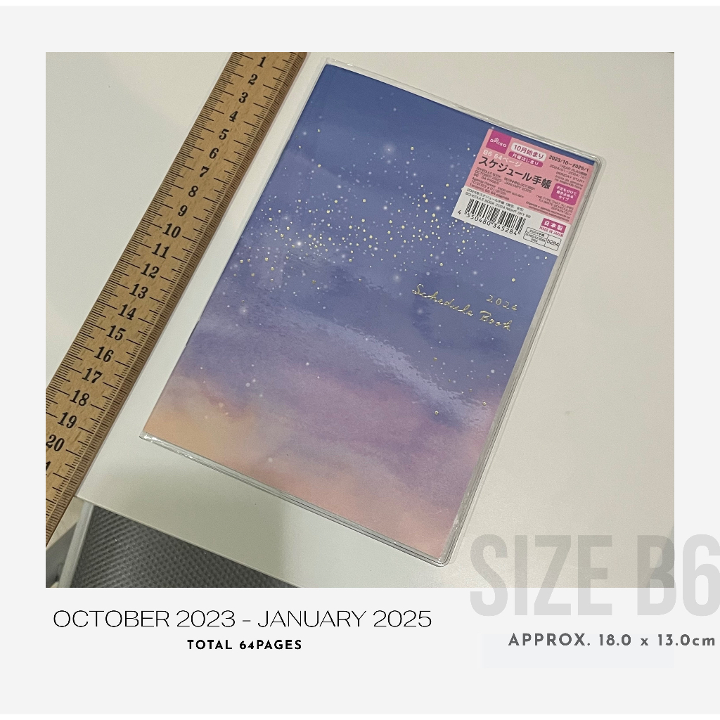 DAISO Planner / Monthly Schedule Book 2024 2023 / Size A5, B6, A6 / Work & Student | Shopee Malaysia