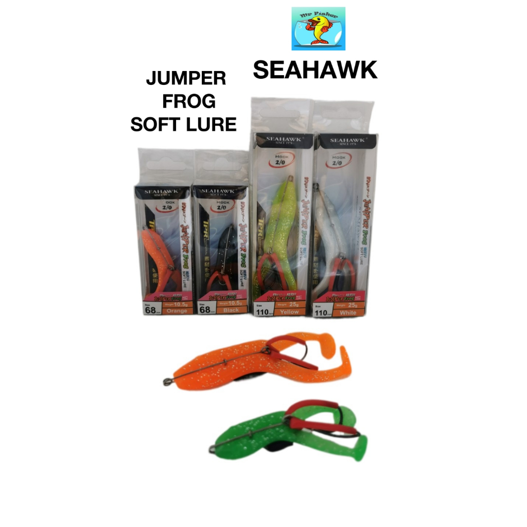 FISHER SEAHAWK JUMPER FROG SOFT LURE FISHING LURE UMPAN PANCING KATAK ...