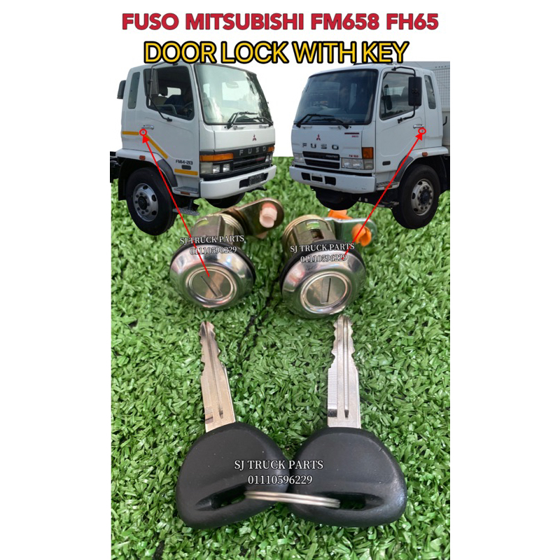FUSO MITSUBISHI FM658 FM65 FH65 DOOR LOCK WITH KEY TRUCK LORRY KUNCI ...