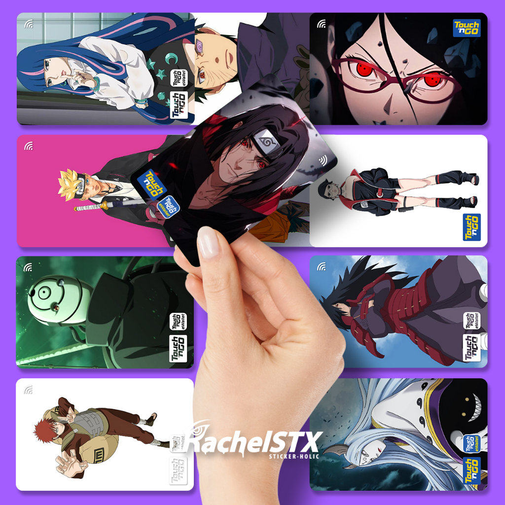 sticker TnG ATM naruto batch 2 itachi akatsuki madara boruto sasuke ...