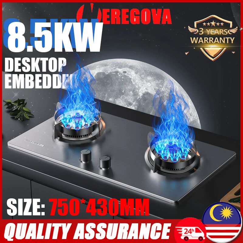 3 Years Warranty 8.5KW dapur gas stainless steel/stainless steel stove ...