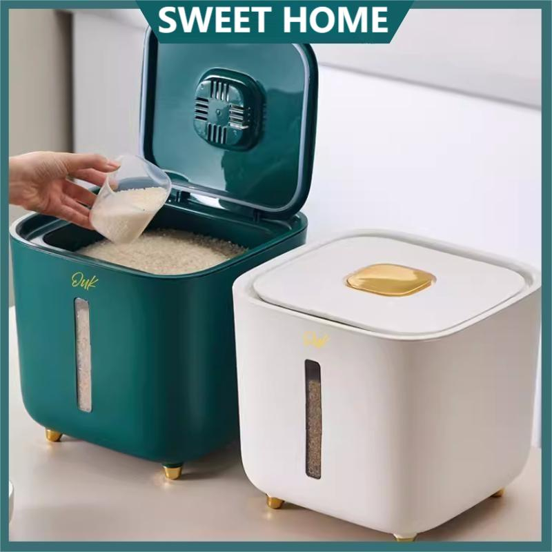5/10 KG Rice Storage Box Grain Container Household Cereal Rice Bucket ...