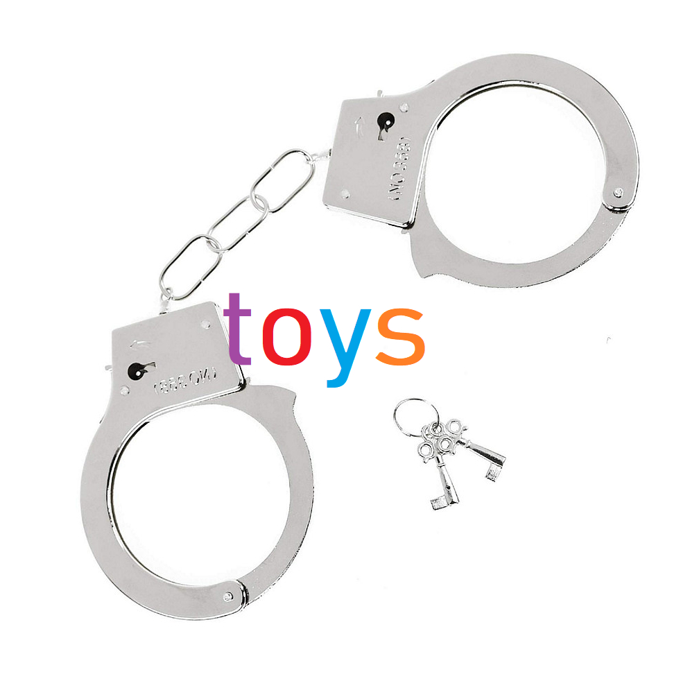 Hand Cuff Toy Metal with Keys For Kids & Adult Cosplay Dress up Role ...