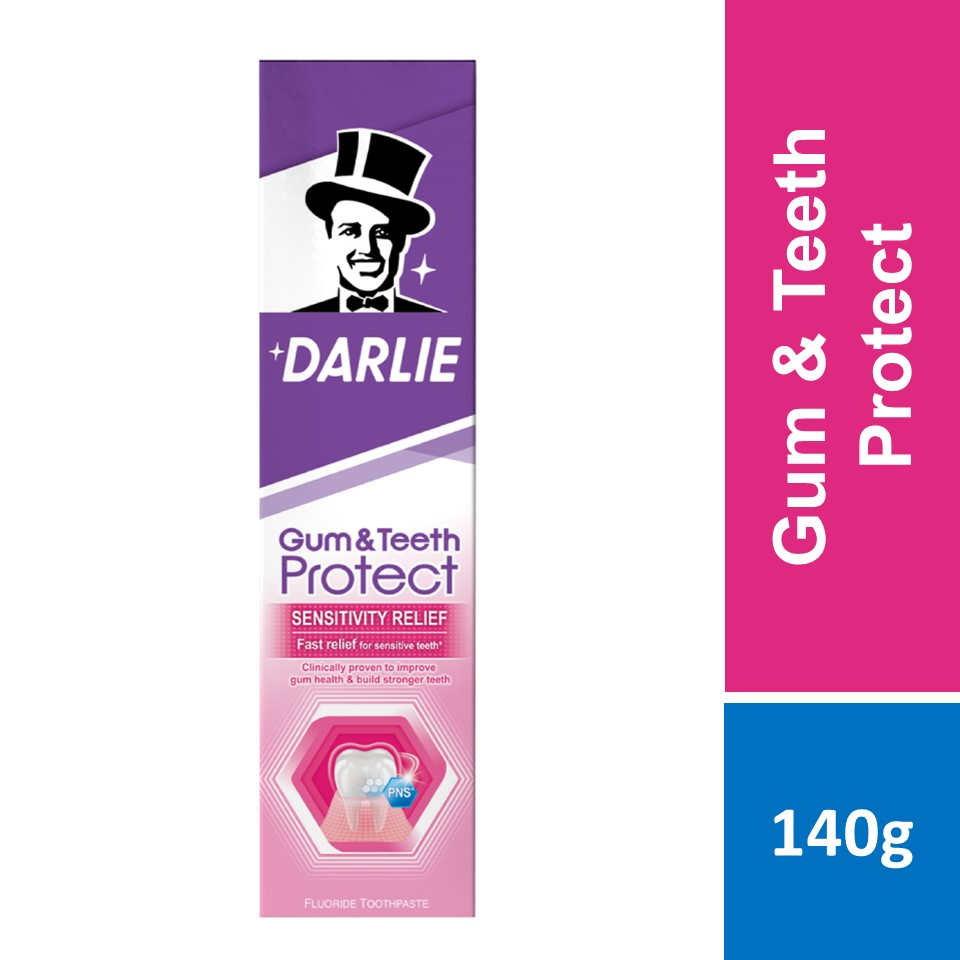 Darlie Gum & Teeth Protect Toothpaste Sensitivity Relief 140g | Shopee ...