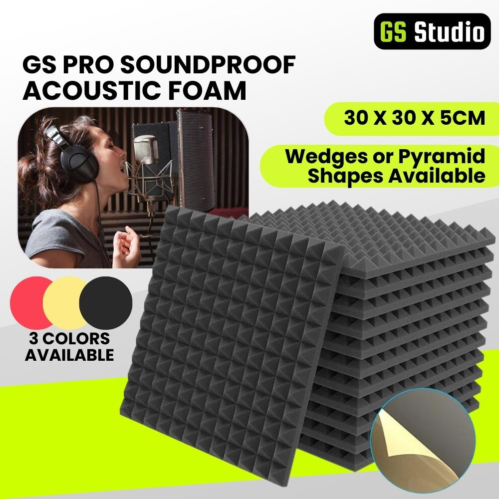 GS Pro Acoustic Foam With Self-Adhesive Soundproof Foam Studio ...