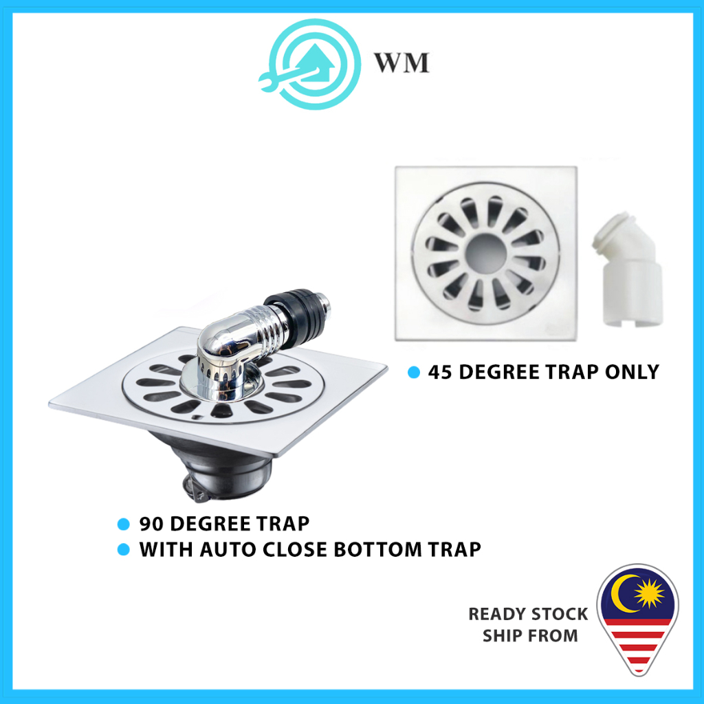 SUS304 Stainless Steel Washing Machine Floor Trap Grating Drainer with ...