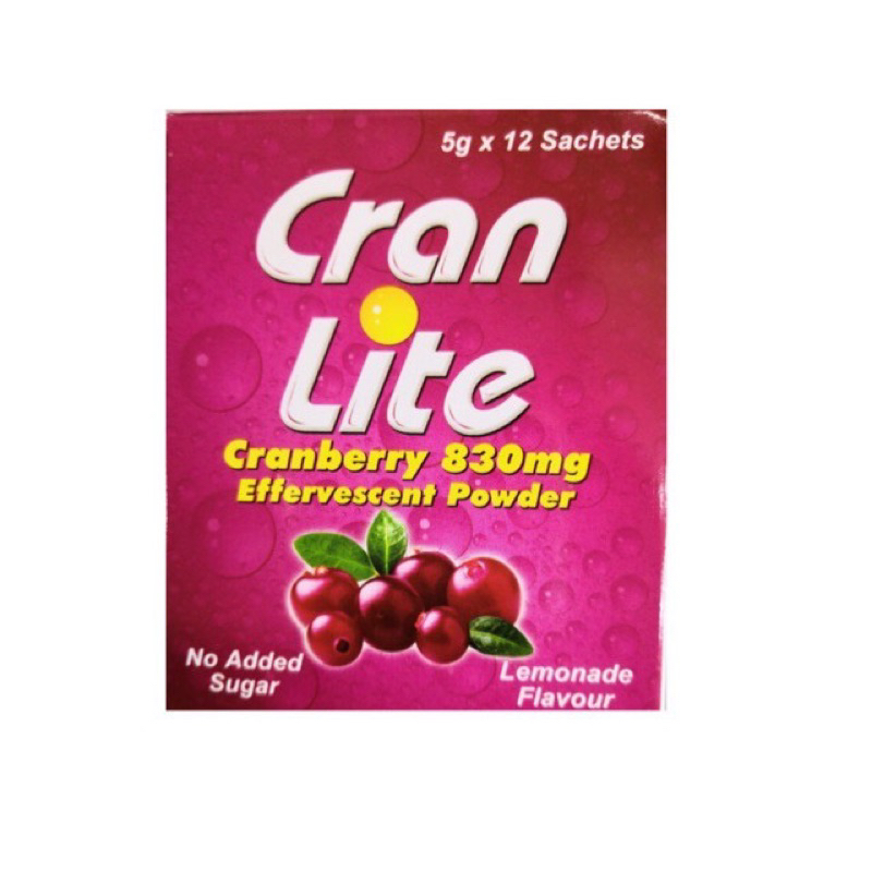 Cran Lite Effervescent For UTI 尿道炎 1‘s / 1 packet | Shopee Malaysia