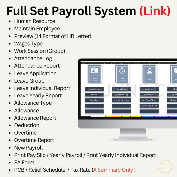 Full Set Payroll System (Link) Sistem Gaji Set Penuh (Pautan) 全套薪资系统（链接 ...