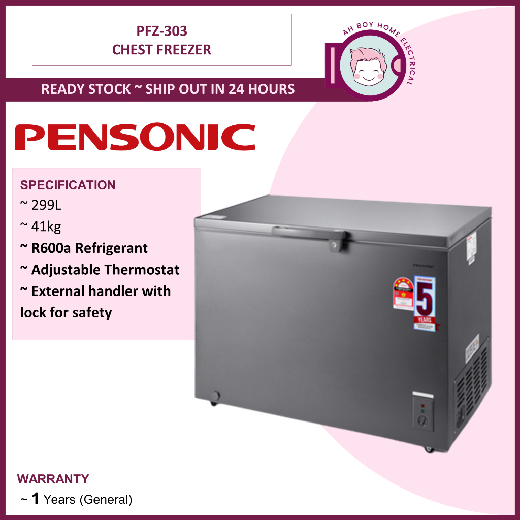 Pensonic Chest Freezer 299L ( PFZ303 / PFZ-303 ) | Shopee Malaysia