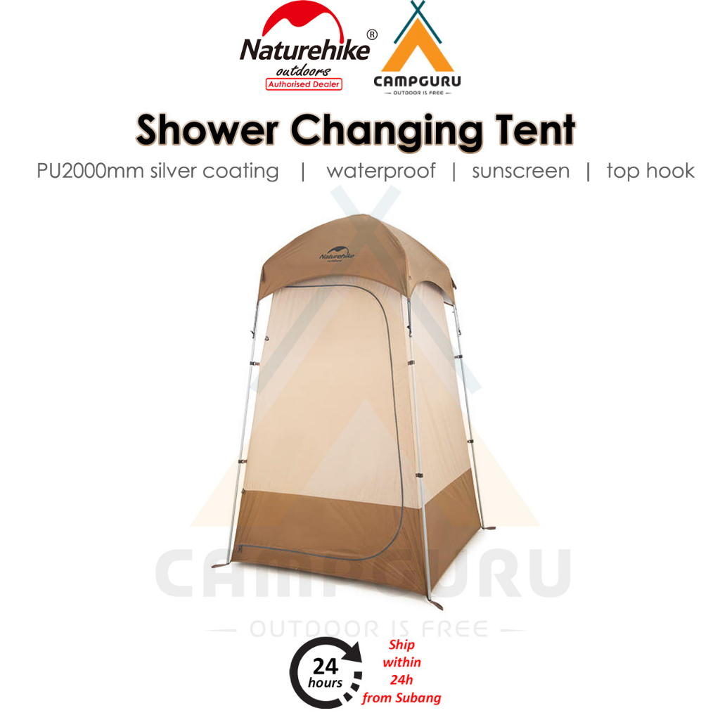 Naturehike Outdoor Shower Changing Tent 210T Sunscreen Camping Hiking ...