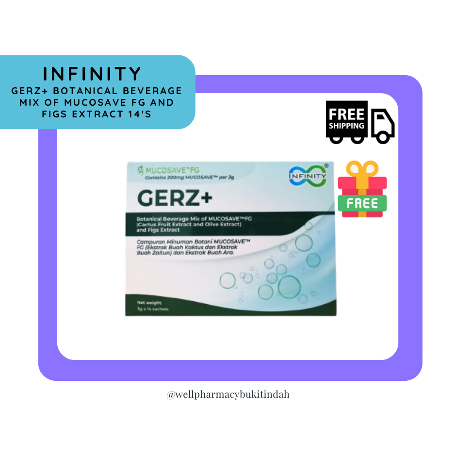 Infinity GERZ+ Botanical Beverage Mix of Mucosave FG and Figs Extract ...