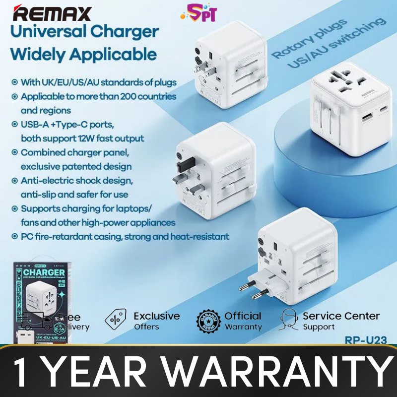 REMAX RP-U23 Travel Adapter Universal Adapter Universal Plug Adapter ...