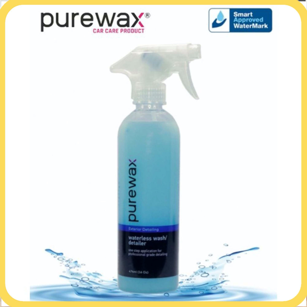 100% Original Purewax Waterless Wash 474ml Detailer Car automotive Wax Spray Washing Coating ...
