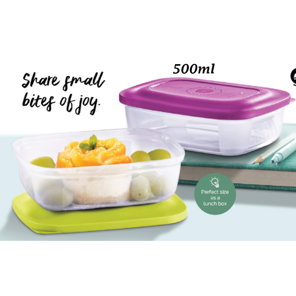 *1pc/2pcs*Tupperware small rectangular saver 500ml keeper lunch box ...