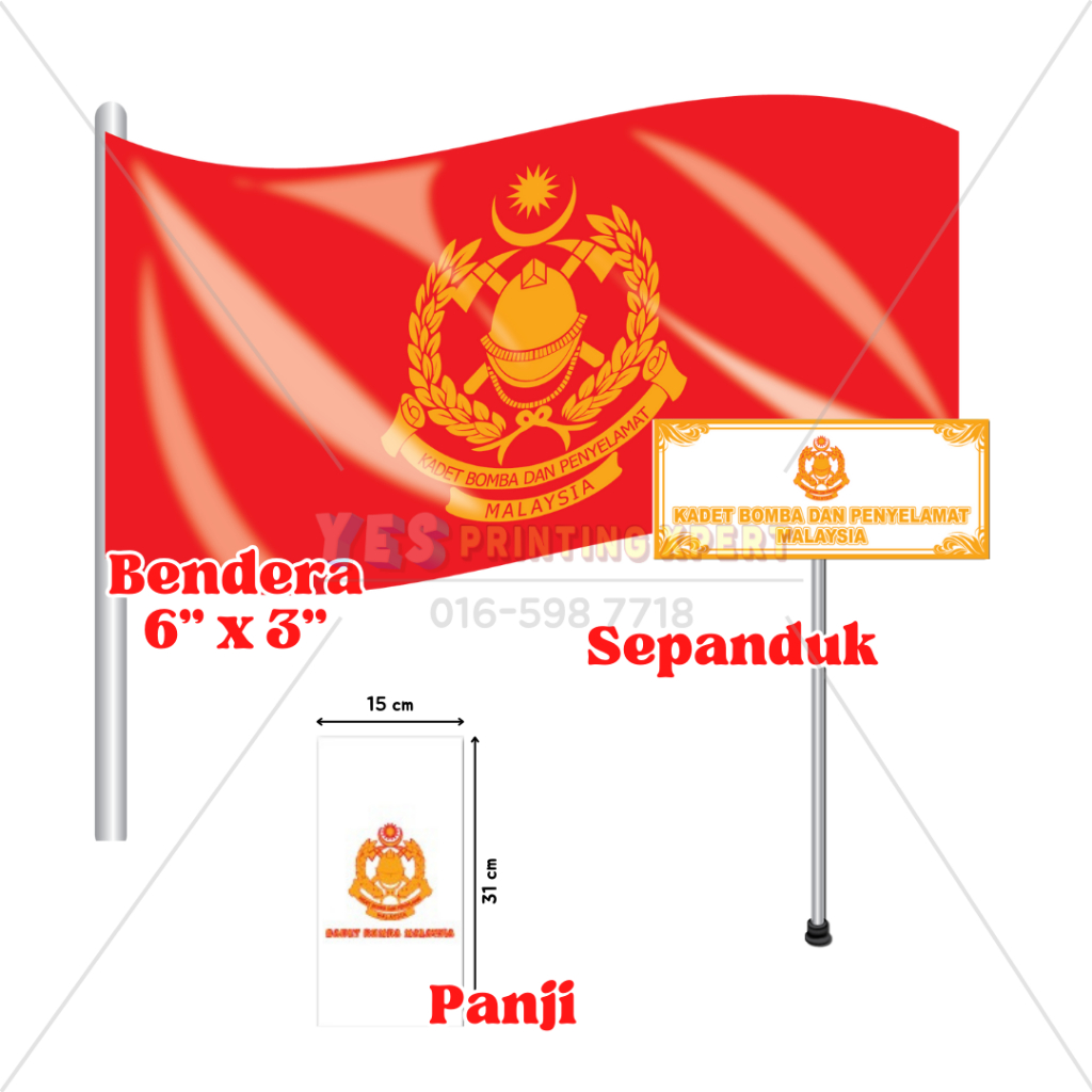 [READY STOCK] BENDERA Unit Beruniform // PANJI // SEPANDUK PAPAN ...