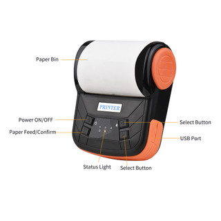 80mm Bluetooth Thermal Receipt Printer Mesin Cetak Resit Topup Reload ...