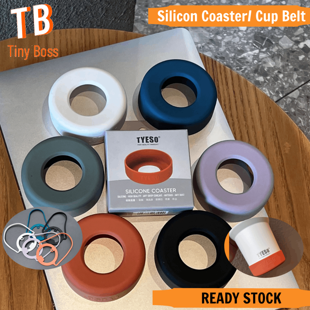 Tyeso Accessories Silicon Coaster & Cup Belt Anti-Slip Tumbler Rubber ...