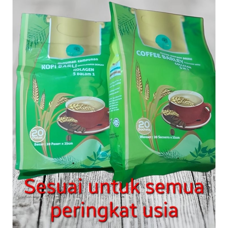 Kopi Barli Kolagen 5 dalan 1 | Coffee Barley Colagen 5 in 1 | Kopi ...