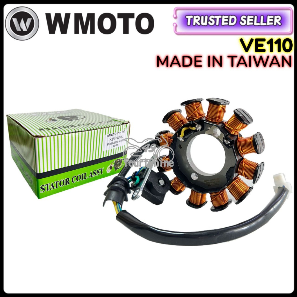 WMOTO VE110 FUEL COIL MAGNET COIL STARTOR COIL MADE IN TAIWAN | Shopee ...