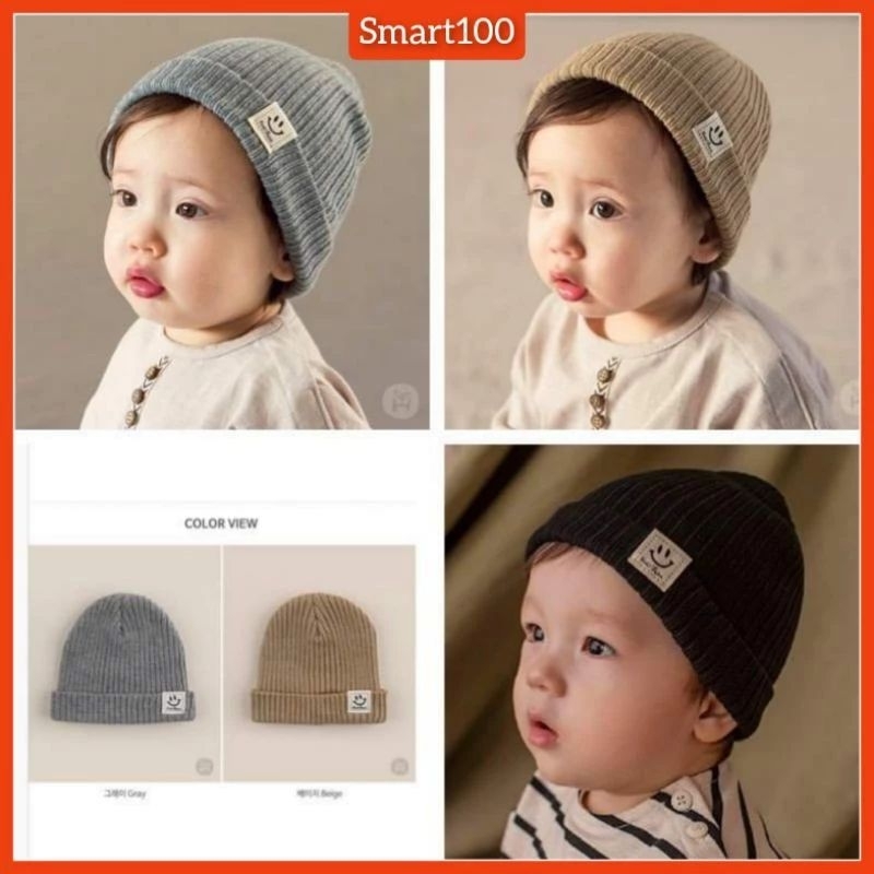 Topi Baby Beanie Kid Hats Winter Fashion Snowcap cute wool knitted baby ...