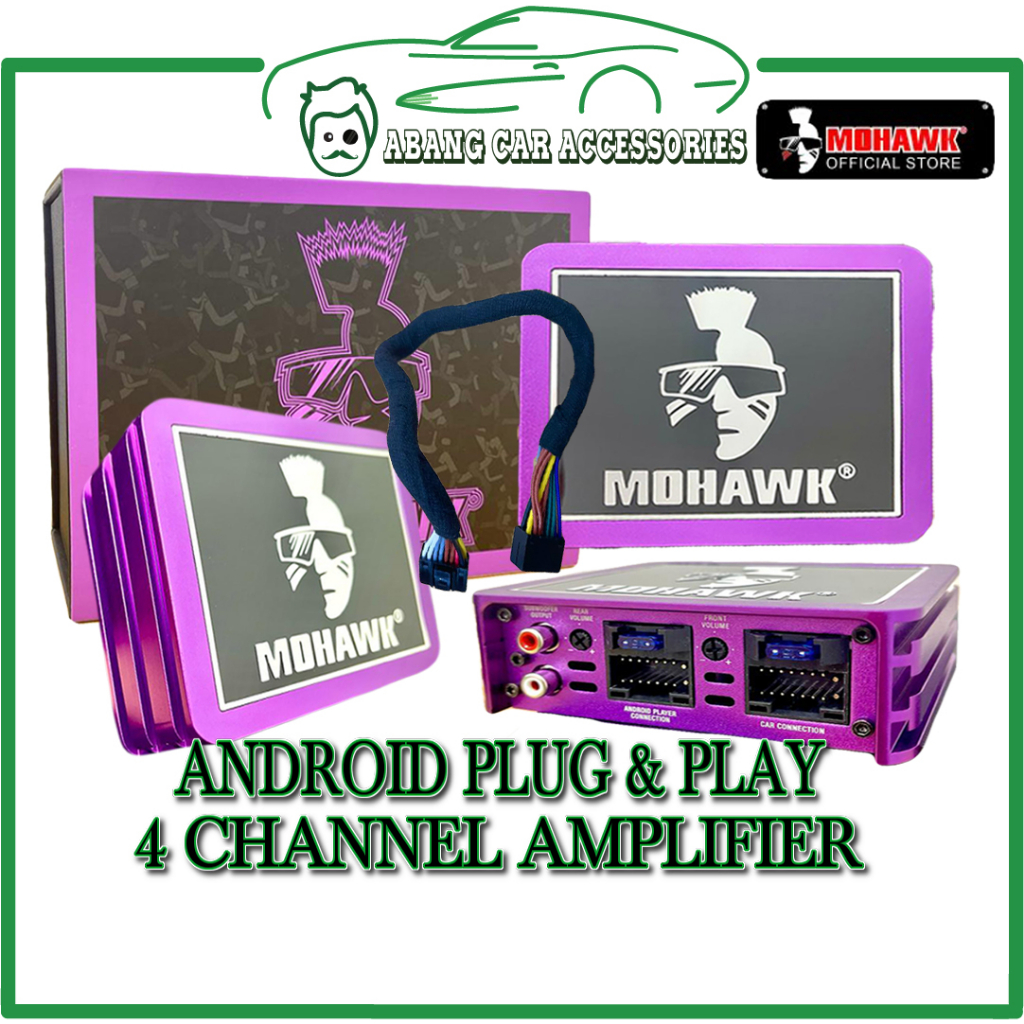 Mohawk Android Plug and Play Amplifier 4 Channel Power Amplifier ...