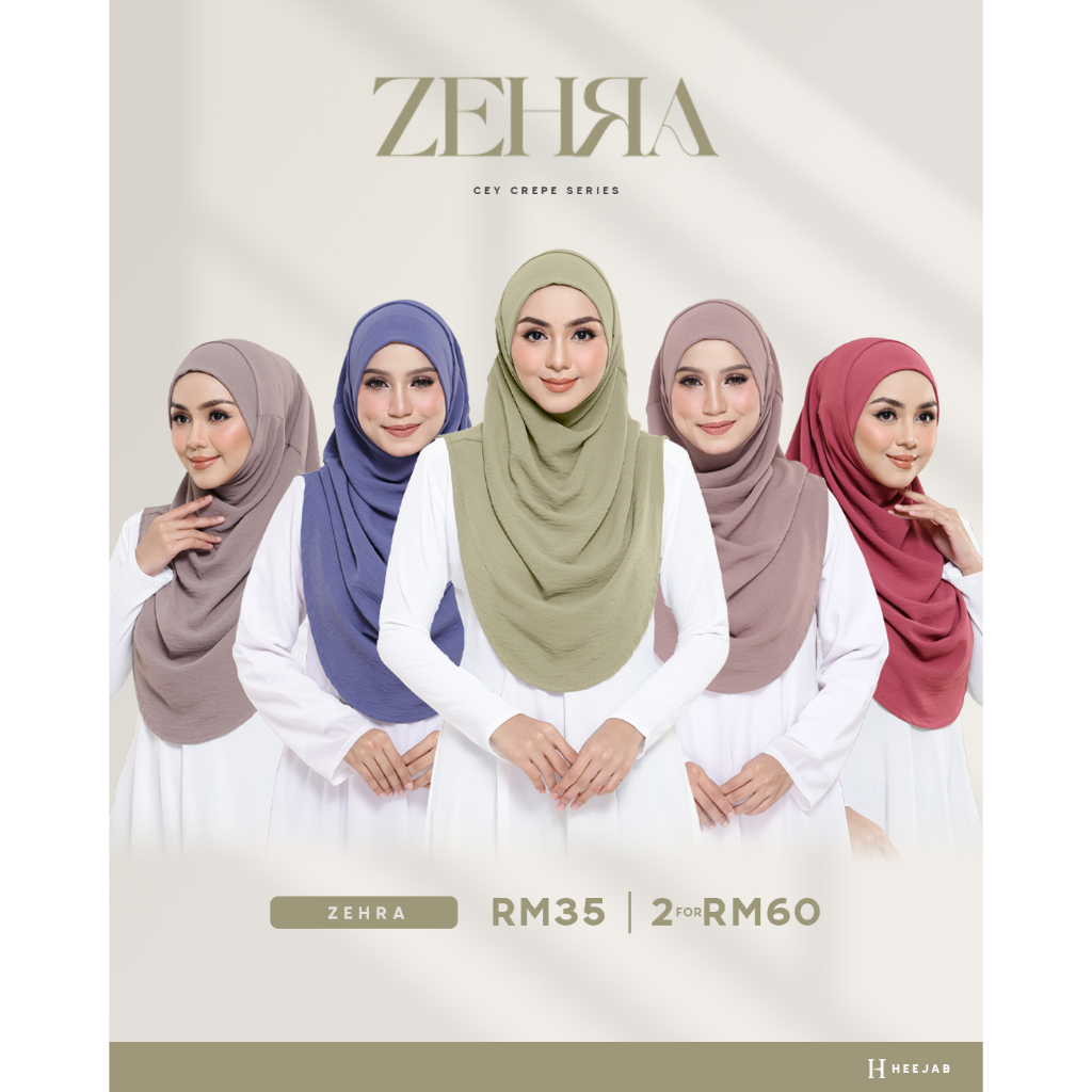 HEEJAB Express Scarf Syria ZEHRA (2 Helai RM60) | Shopee Malaysia