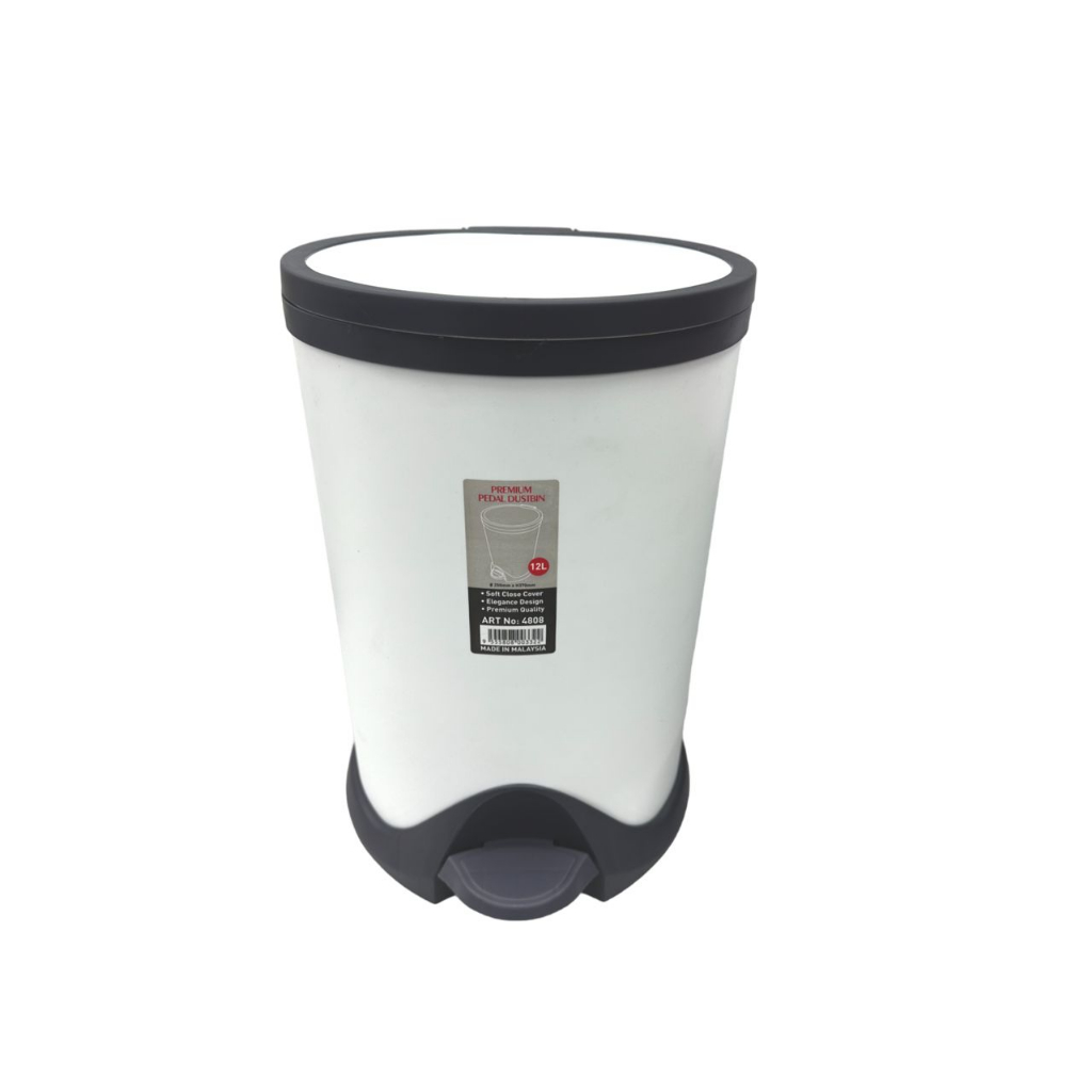 12L Premium Soft Close Pedal Dustbin / 12L Soft Close Tong Sampah ...