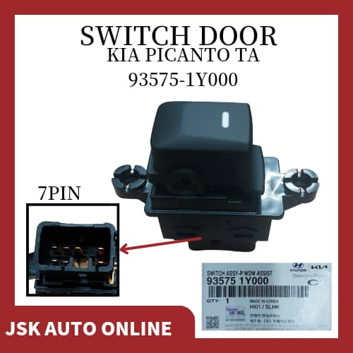 KIA PICANTO TA SWITCH POWER WINDOW PASSENGER SIZE (7PIN) ORIGINAL KIA ...