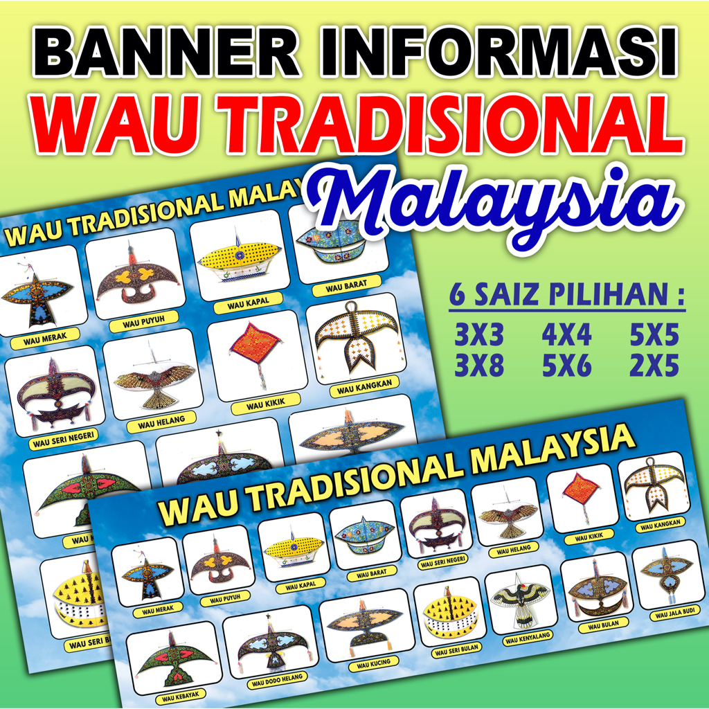 BANNER WAU TRADISIONAL MALAYSIA | JESNIS-JENIS WAU | BANNER LAYANG ...