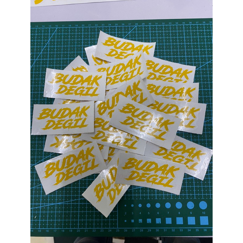 STICKER MOTOR BUDAK DEGIL 1pcs #stiker potong #stiker custom | Shopee ...
