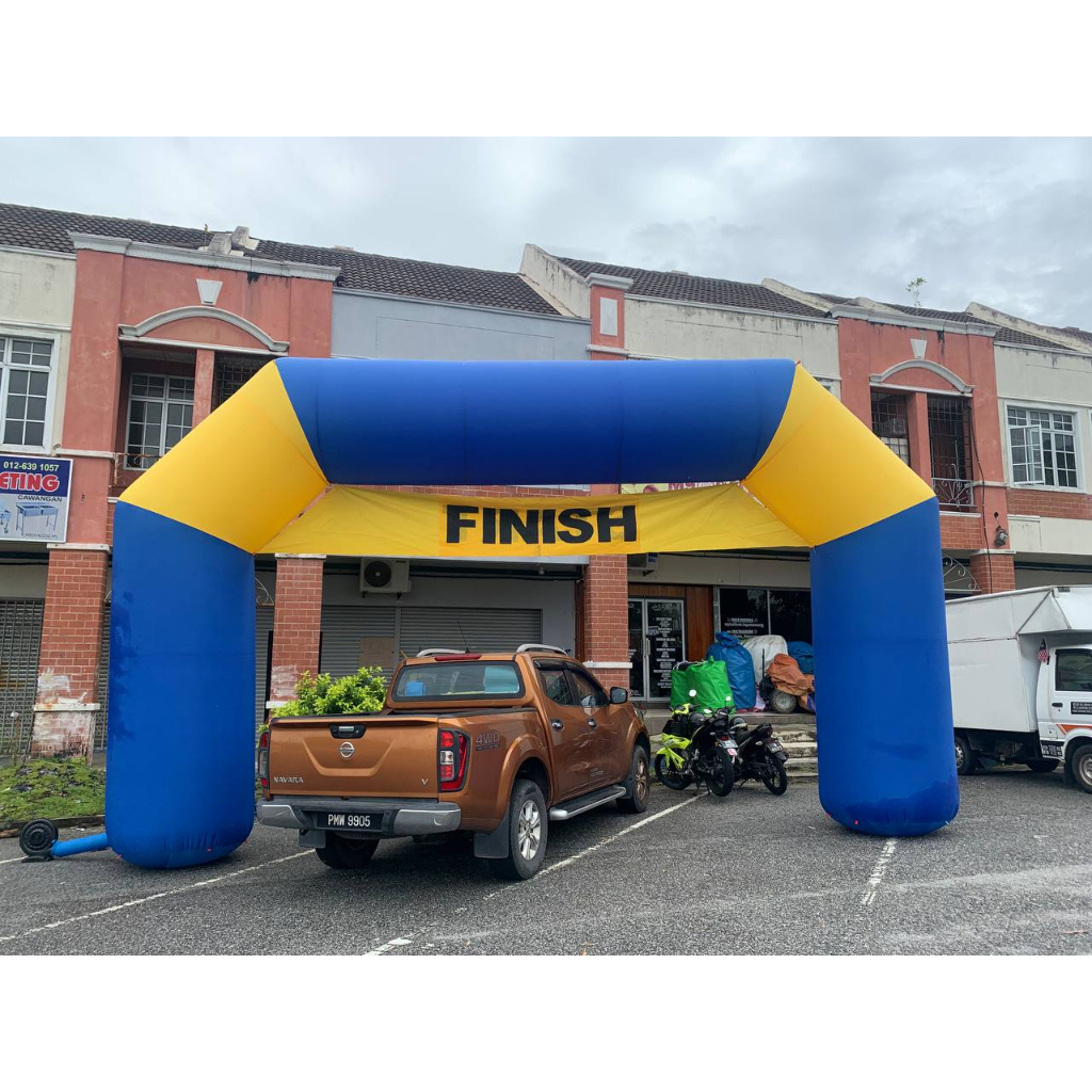 RENTAL/SEWA INFLATABLE ARCH BLUE YELLOW | Shopee Malaysia