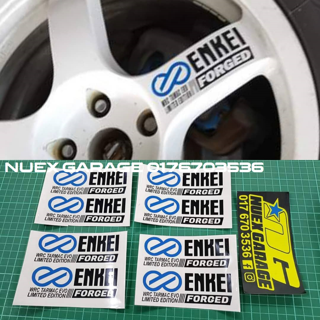 Enkei Tarmac forged dan Ralliart Sticker Rim evo | Shopee Malaysia