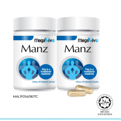 MegaLive Manz Vegetable Capsules (2X60’s) | Shopee Malaysia
