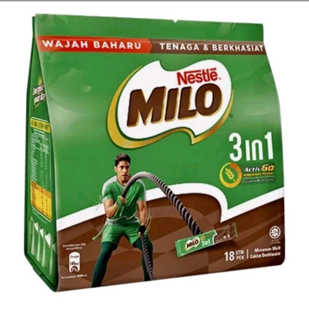 Nestle Milo 3 in 1 Activ-Go (18's x 33g) | Shopee Malaysia