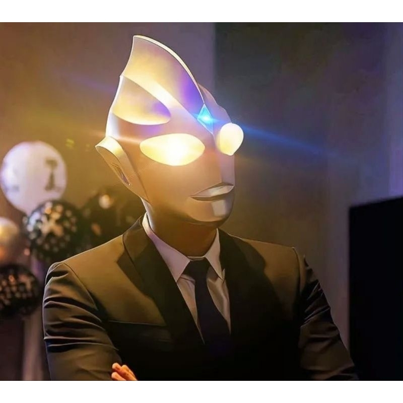 Ultraman Mask With Light Ultraman Helmet Cosplay With Light | Shopee ...