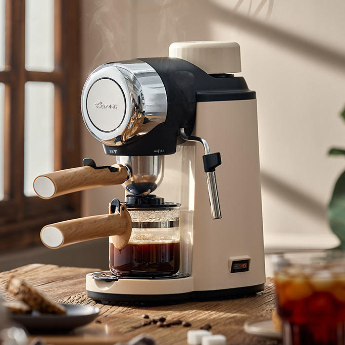 Bear Italian coffee machine high-pressure extraction Italian steam milk ...