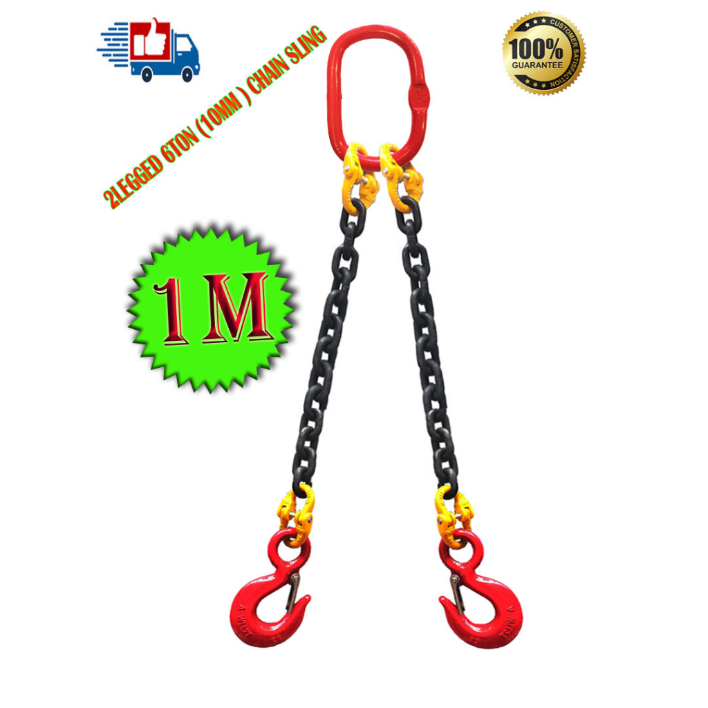 2LEGGED 6TON LIFTING CHAIN SLING 1METER LENGTH | Shopee Malaysia