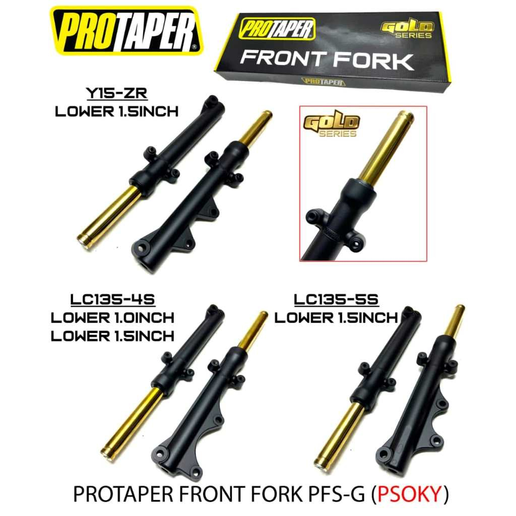 PROTAPER FRONT FORK PFS-GOLD ( STD DESIGN FORK ) 1.0INCH / 1.5INCH ...