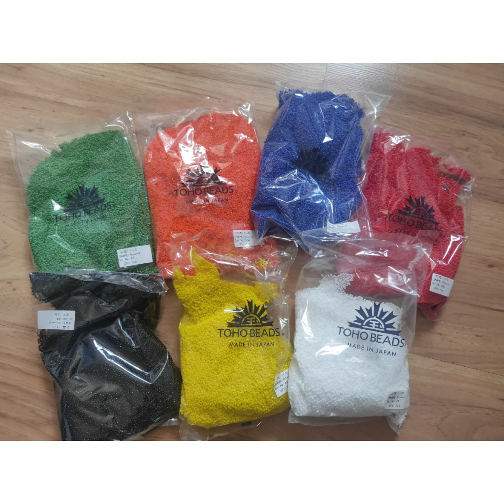 Size 11/0 (2mm) 5, 15, 30 & 50grams Opaque Toho Beads Manik Toho Jepun ...