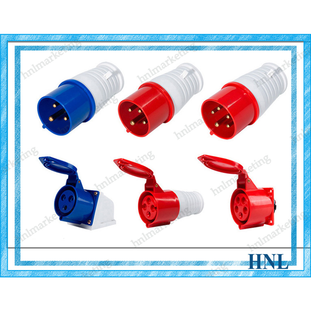 SSS INDUSTRIAL PLUG SOCKET WALL MOUNTED COUPLER CONNECTOR HEAVY DUTY ...