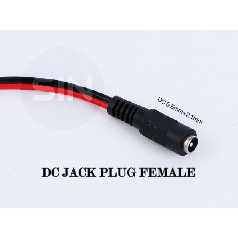 DC Jack Plug Female Power Socket Wire Jack CCTV Plug Camera Connector ...