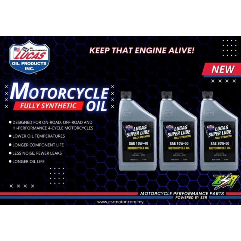LUCAS OIL (DISTRIBUTION OF ESR MOTOR) | Shopee Malaysia